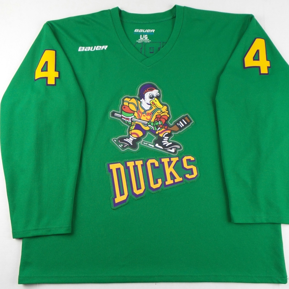 Bauer Mighty Ducks Movie Les Averman Hockey Jersey Si… - Gem